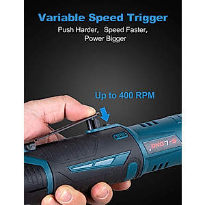 S-LONG Cordless Ratchet Wrench Set, 3/8" 400 RPM 12V Power Electric Ratchet Driver with 12 Sockets, Two 2000mAh Lithium-Ion Batteries and 60-Min Fast Charge