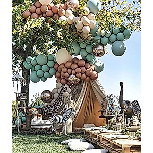 Nude Balloons 12 Inch 50 Pcs Baby Shower Party Balloons Happy Birthday Decoration Apricot Tropical Luau Party Balloons