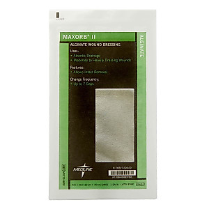 Maxorb II Alginate Dressings, 4" x 8" (Pack of 5)