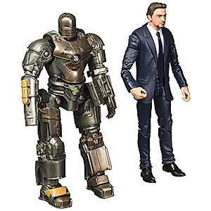 Marvel Studios Legends Series Hasbro Tony Stark & Iron Man Mark 1 2-Pack Action Figures.