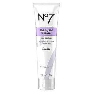 No.7 No7 Melting Gel Cleanser - Makeup Remover Balm with Vitamin C + Vitamin E - Hydrating Facial Cleanser for Dry Skin - Skin Balancing Milky Cleansing Balm (150 ml)