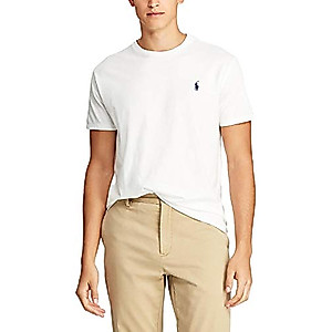 Polo Ralph Lauren Mens Crew Neck Big Pony T-Shirt (M, White)