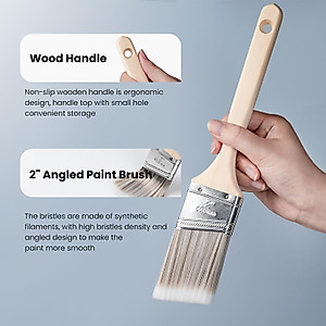 Mister Rui Paint Roller Kit, 18 Pack Paint Roller Set, 4"9" Paint Rollers for Painting Walls, Paint Tray with Liners, Angled Paint Brush, Professional Painting Kit for Home Improvement