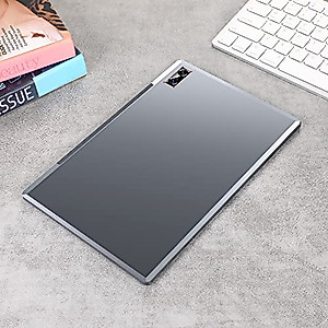 Zunate 10in IPS Kids Tablet PC, Octa Core CPU Gaming Tablet with 4GB 64GB, 1280x800 FHD Screen, 6000mAh Large Battery, Bluetooth Dual Band WiFi, Dual SIM Calling Tablet for Android 10(Silver Gray)