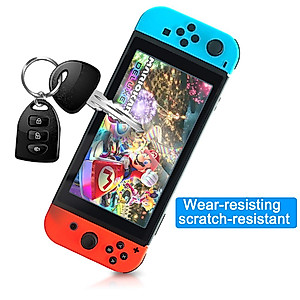 Carry case for New Switch Lite, AFUNTA Zipper Portable Case with 2 Pcs Screen Protectors for Switch Lite 2019-9H Hardness Tempered Glass Film