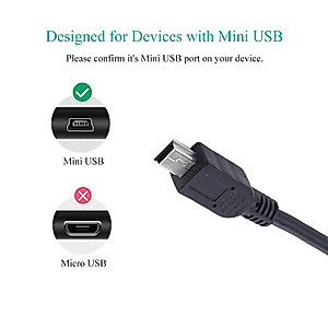 DTOL PS3 Controller Charger Cable Ring Mini USB Data Charging Cord for PS Move Playstation 3 Wireless Controller, TI84 Plus CE, Digital Camera 10ft 2 Pack