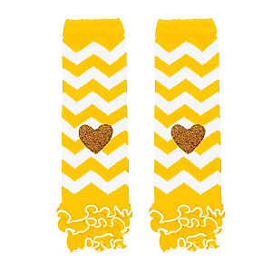 Infant Baby Girl Half Birthday Outfit It's My 1/2 Birthday Cake Smash Tutu Set Cotton Short Sleeve Romper Tulle Skirt Sequin Bowknot Headabnd Leg Warmers 4pcs Clothes Set Photo Props Yellow 6 Months