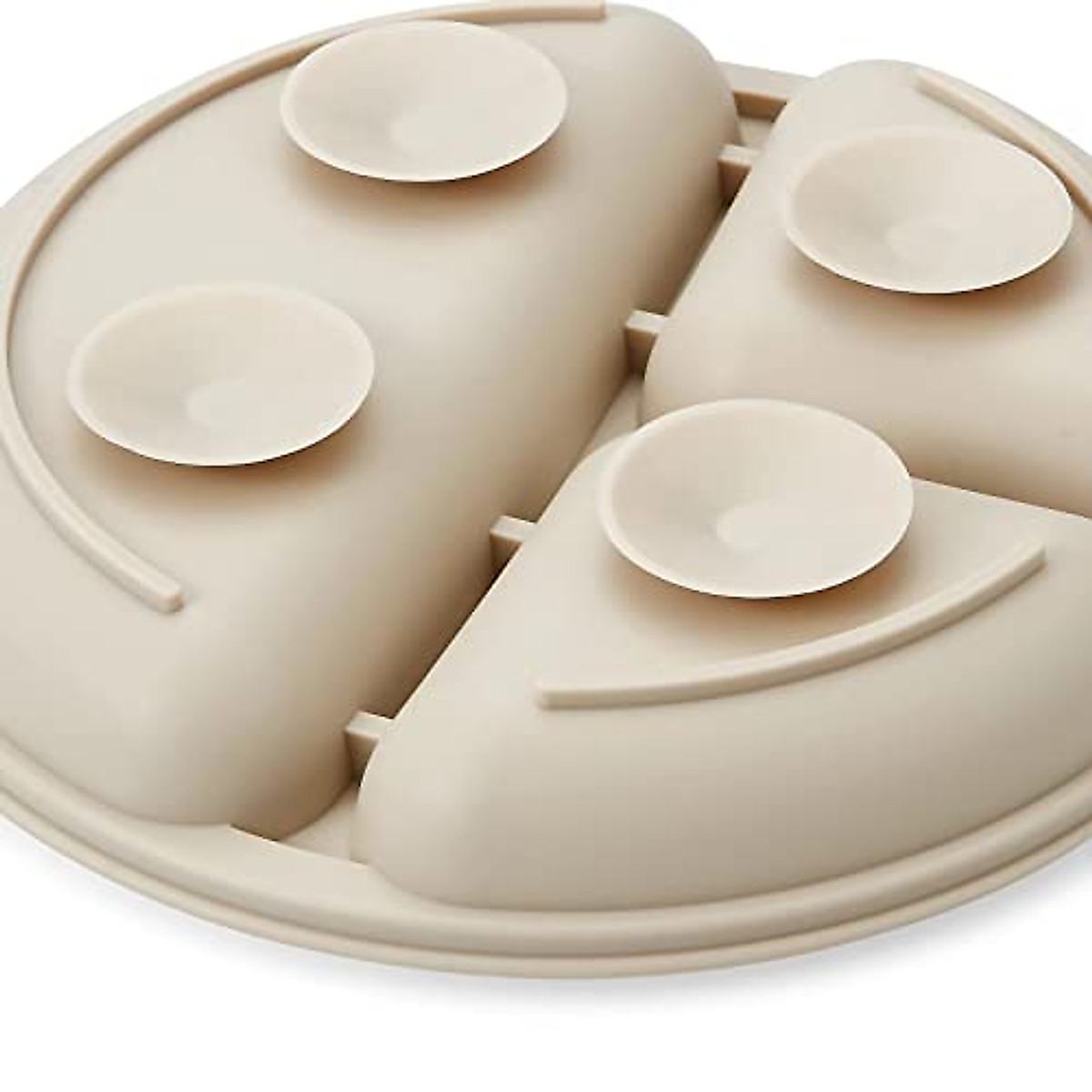 PandaEar 2 Pack Toddler Plates Silicone Suction Plates for Baby Kids| Divided Unbreakable Baby Feeding Plate, Non-Slip, Non-Toxic, BPA Free, Dishwasher and Microwave Safe