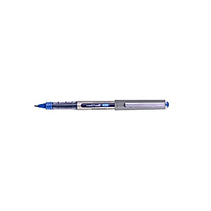 uni-ball UB-157 Eye Fine Rollerball Pens, Blue Uni Super Ink, 7mm Nib, Box of 12