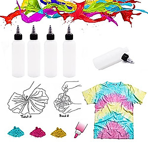 Uyuxxu 20 Pack 4oz Boston Squeeze Bottles,Clear Dispensing Bottles with Twist Top Cap,Plastic Squeeze Bottles for Crafts,Kitchen,Household