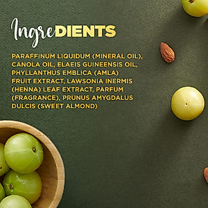 Dabur Hair Oil- Amla Gold, Serum, Almond and Henna - 300 ml - Natural Treatment for Women - Hair Fall Prevention, Scalp Nourishment and Strong