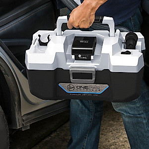 Hoover Utility ONEPWR 3 Gallon Wet Dry Cordless Vacuum Cleaner, High Power, BH57105, White