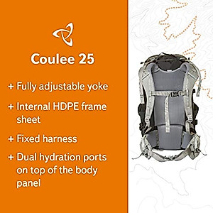 Mystery Ranch Coulee 25 Backpack - Daypack Built-in Hydration Sleeve, Black, L/XL