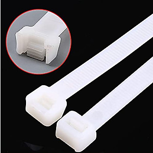 Large zip ties 24 inch white heavy duty zip ties for outdoor use 50 pcs strong extra long cable ties big industrial plastic tie wraps