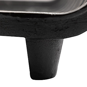 AGTEK Fireplace Grate 18 inch Cast Iron Fire Place Grates Heavy Duty Wood Stove Chimney Burning Rack Holder