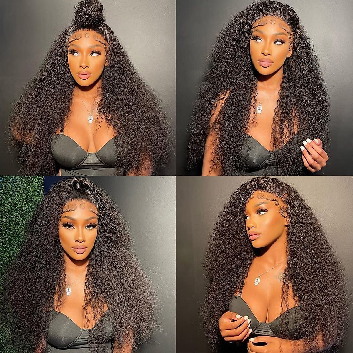 Water Wave Lace Front Wigs Human Hair Wigs for Women HD 13x4 Glueless Lace Frontal Wigs Human Hair Pre Plucked with Baby Hair Wet and Wavy Wigs Human Hair 150% Density Natural Color (24 Inch)