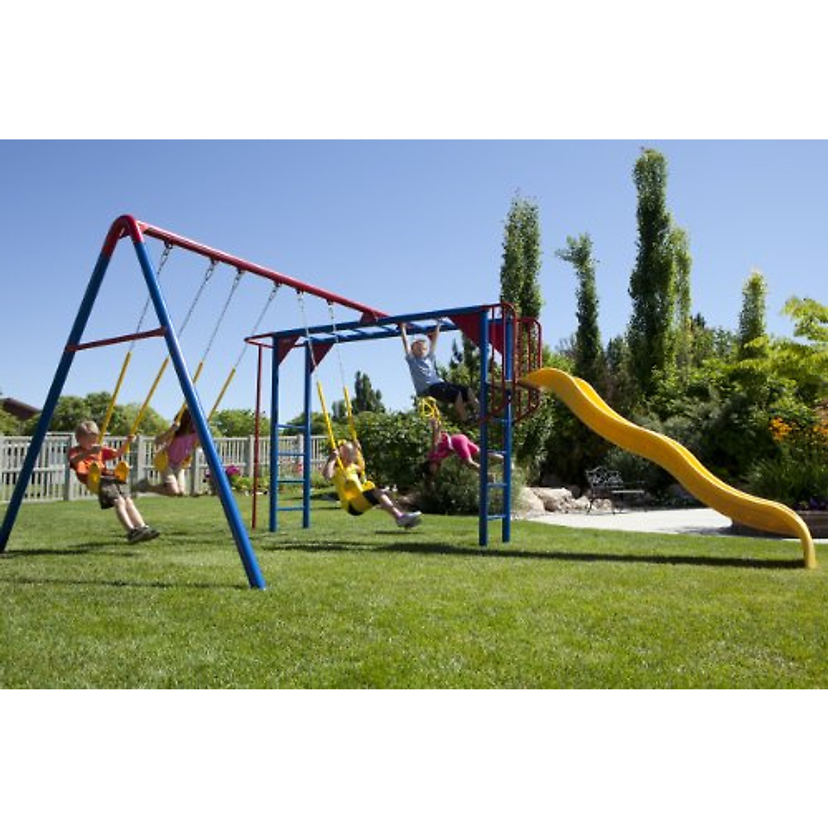 Lifetime Monkey Bar Adventure Swing Set, Primary Colors