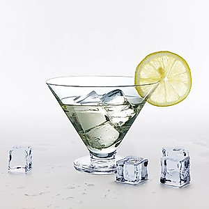 Beautyflier Small Glass Dessert Cups Trifle Bowl Set Of 2, Clear 6oz Dessert Bowls Elegant Ice Cream Bowls Set Trifle Bowl Glass for Sundae, Fruit, Salad, Snack, Cocktail, Pudding (6OZ, 2PACK)