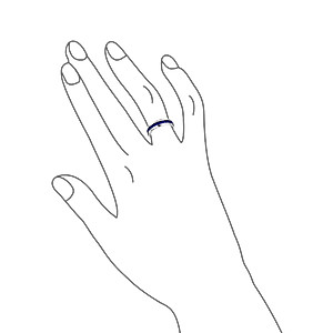 September Birthstone Month Crystal Eternity Band Ring Stainless Steel Custom Engraved