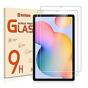 Watana [2-Pack Screen Protector for Samsung Galaxy Tab S6 Lite 2022/2020,10.4 Inch (SM-P613/SM-P619/SM-P610/SM-P615), Tablet Tempered Glass Film Compatible with S Pen, [Scratch Resist] [Bubble-Free]
