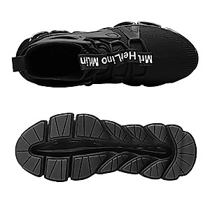 Hello MrLin Men's Running Shoes Non Slip Athletic Tennis Walking Blade Type Sneakers Hip Hop