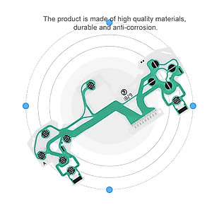 YOKATA Conductive Film, 10Pcs Ribbon Circuit Board Film Cable Replacement Part Green for Sony 4 Controller