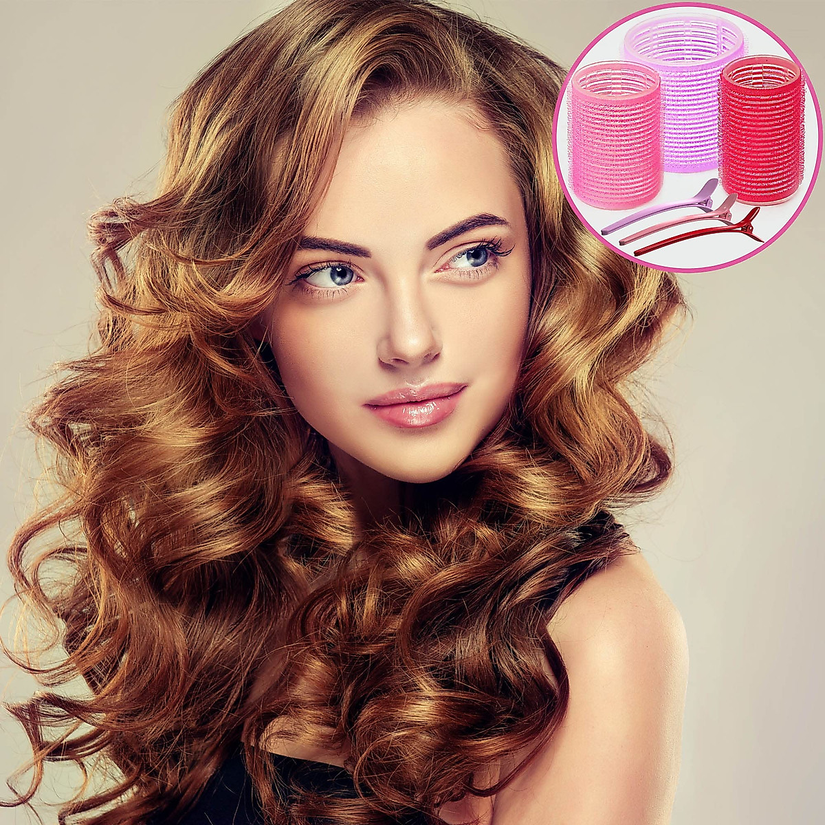 Hair Rollers for Long Hairs by Bmeliora. Purple