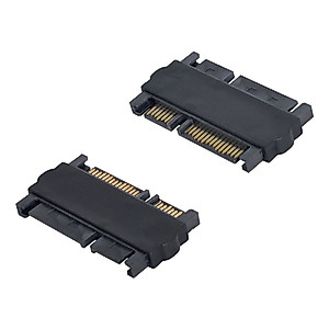 chenyang CY 3.5 & 2.5inch SATA 22Pin 7+15 Male to SATA 22P 7+15 Male Extension convertor Straight Adapter