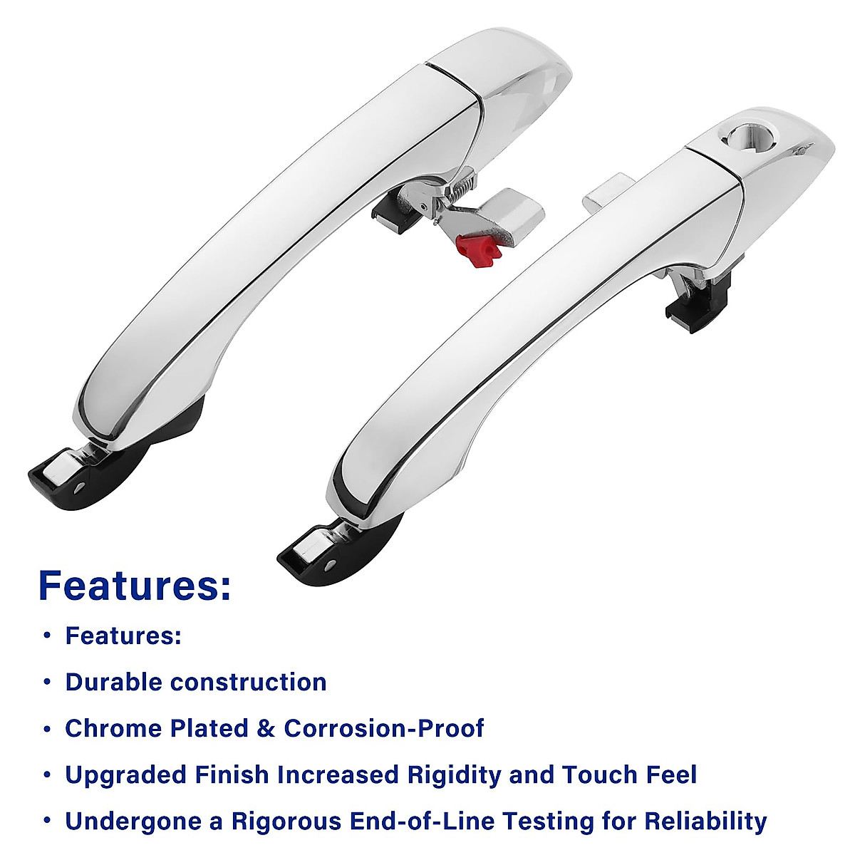 Lcyolada 4Pcs Exterior Door Handles for Chrysler 300C 2005 2006 2007 2008 2009 2010, Dodge Magnum 2005-2008 & Charger 2007,CH1310142, 5065801AG