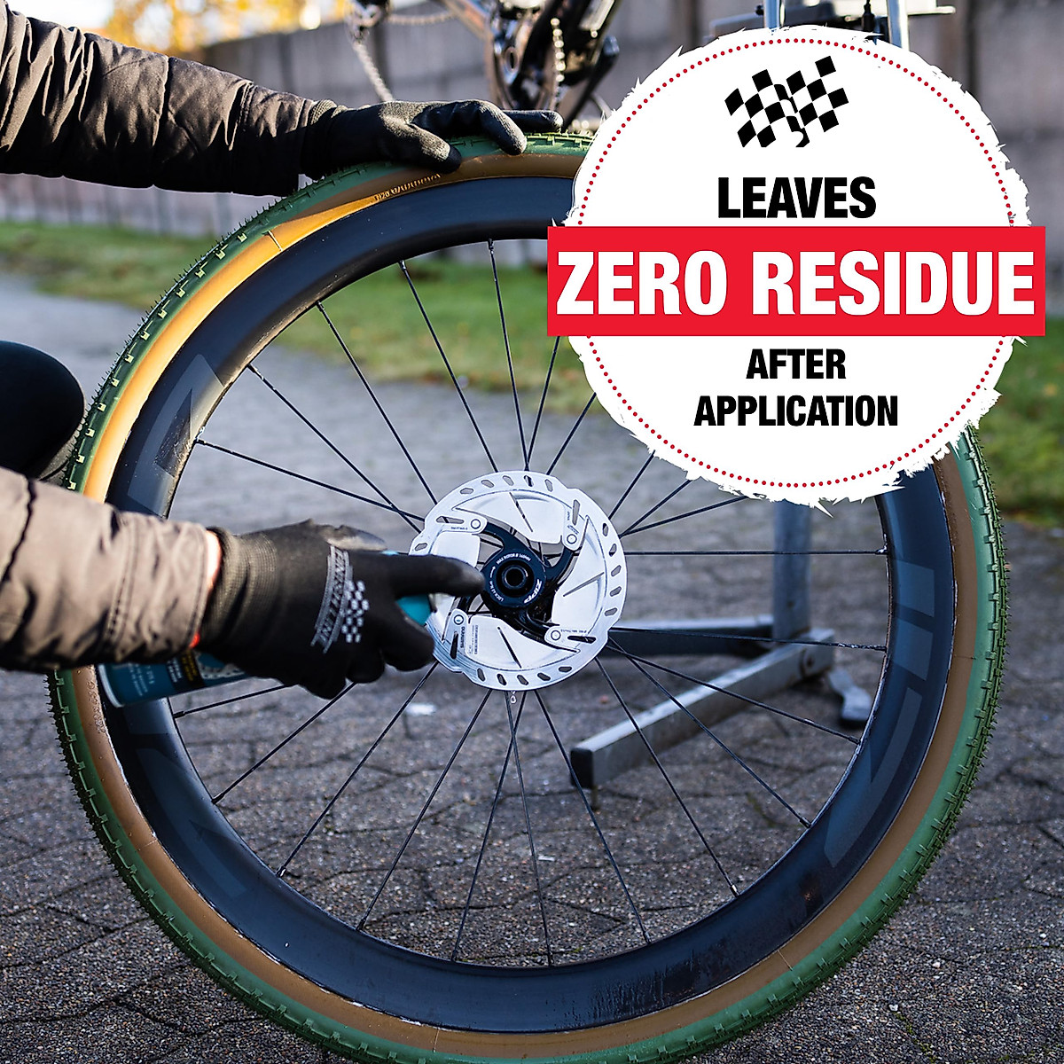 Finish Line Bicycle Disc Brake Cleaner Aerosol, 10 oz, Gray