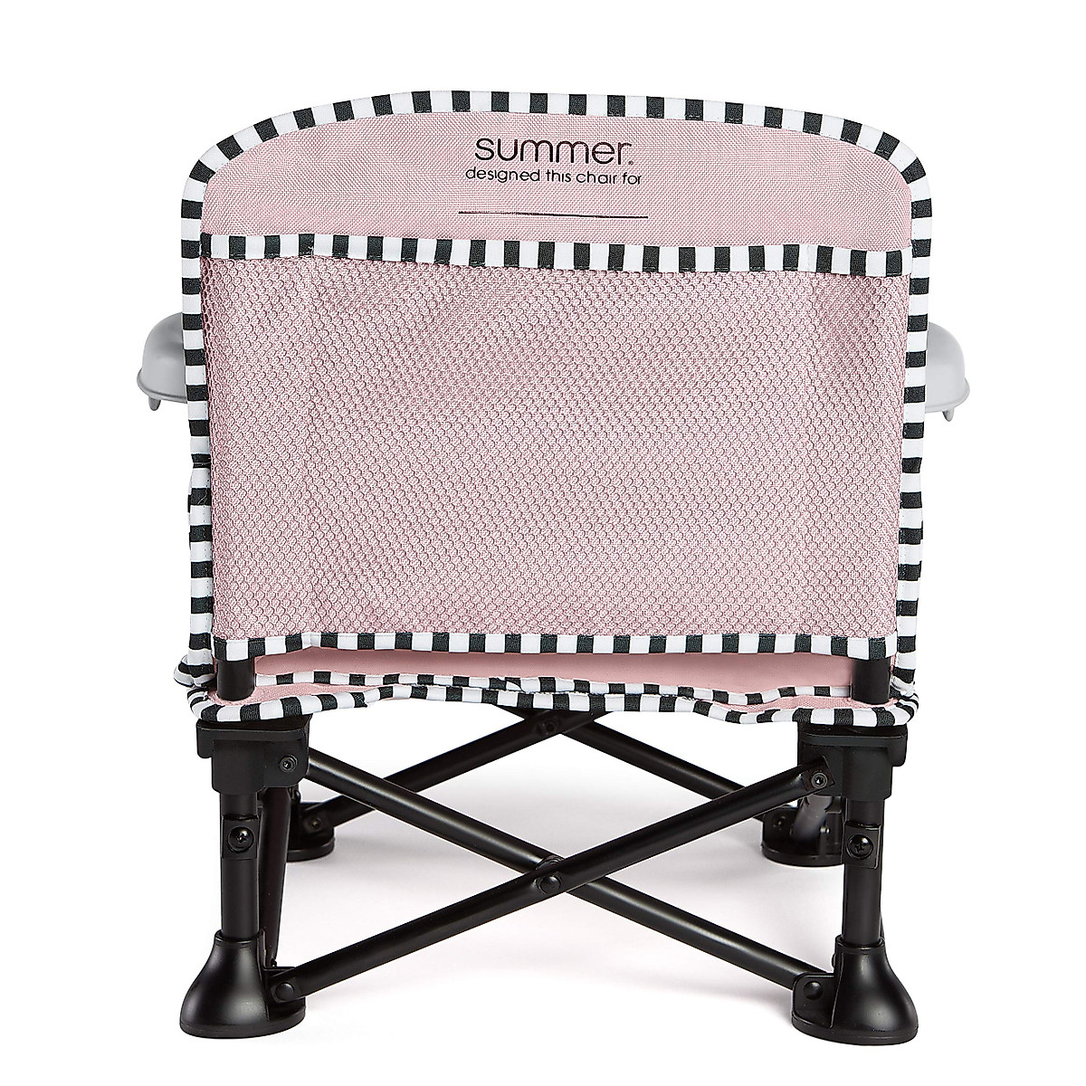 Summer Infant Pop ‘n Sit SE Booster Chair, Sweet Life Edition, Booster Seat for Indoor/Outdoor Use – Fast, Easy and Compact Fold, Bubble Gum Color