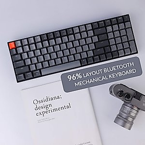 Keychron K4 96% Layout 100 Keys Wireless Bluetooth 5.1/Wired USB Mechanical Gaming Keyboard with Gateron G Pro Brown Switch RGB Backlight N-Key Rollover for Mac Windows PC-Version 2