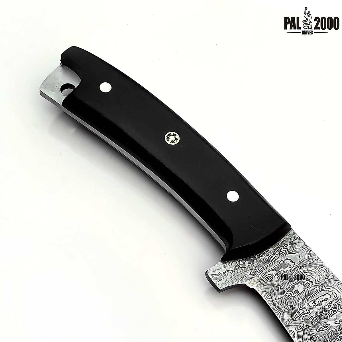 PAL 2000 KNIVES KNI-9982 Handmade Damascus steel Hunting Knife With Sheath