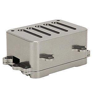 Receiver Box, 1:10 Scale Remoted Control Metal Receiver Box ESC Receiving Box RC Vehicle Accessories for SCX10 1/10 RC Crawler Kids Toy Car Rc Receiver Box Rc Receiver Box Rc Receiver Box