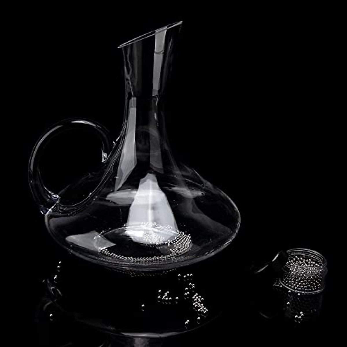 1000 PCS Decanter Cleaning Beads, 304 Stainless Steel Cleaning Balls for Glassware, Reusable Cleaning Beads for Wine Decanters Water Bottle Carafe and Vase