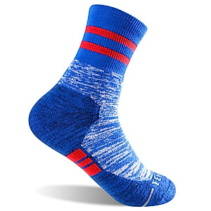 FEIDEER 5 Pairs Women's Hiking Walking Outdoor Recreation Socks Wicking Cushion Crew Socks (5WS18205-M)