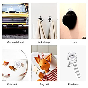 12 Pack Suction Cups with Screw,1 inch / 25mm Glass Sucker Pads Clear PVC Sucker Pads for Window Extra Strong Adhesive Suction Holder Rubber Sucker Pad with Metal Screw