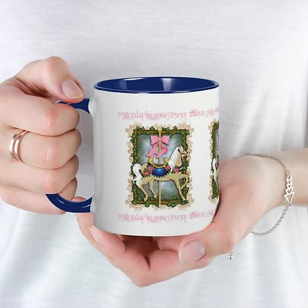 CafePress Flower Carousel Mug Ceramic Coffee Mug, Tea Cup 11 oz
