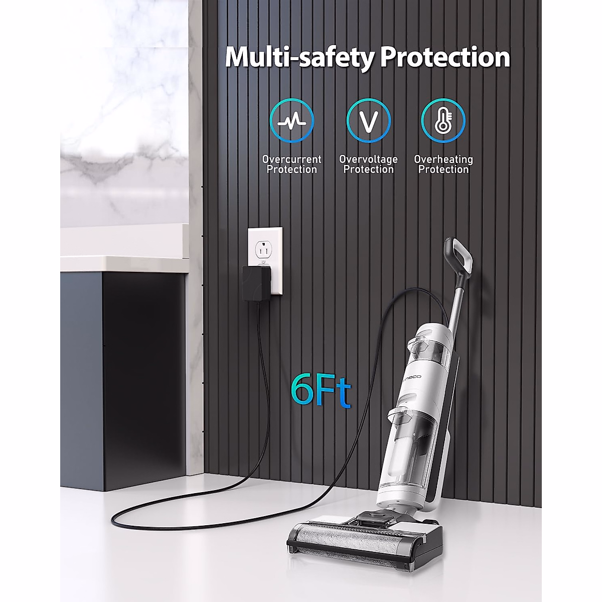 26V Charger Fit for TINECO A10 A11 Dash Hero Master iFLOOR 3 Series Floor ONE S3 S5 Pure ONE X Smart Wet Dry Cordless Vacuum Cleaner AC Adapter Power Cord Supply for YLS0241A-T260080