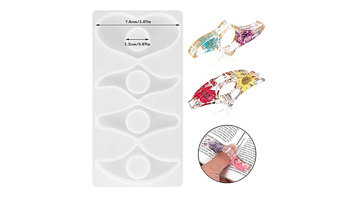 Prasacco Resin Book Page Holder Molds - DIY Flexible Silicone Craft