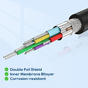 UCEC USB 3.0 Extension Cable Short SuperSpeed USB Cable Extender USB 90 Degree Adapter-Male to Female-A Left & Right Angle for Webcam, Printer, Flash Drive, Hard Drive, USB Keyboard, Gamepad, 2 Pack