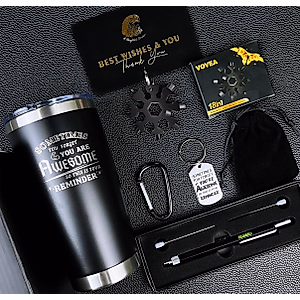 Gifts for Men, Birthday Gifts for Men, Christmas Gifts for Men, Dad, Boyfriend, Husband - Mens Gifts Ideas, Anniversary Unique Gifts for Men, Cool Gadgets for Men with Tumbler Snowflake Multitool Pen