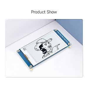 Waveshare 2.7inch Passive NFC-Powered E-Paper Module No Battery Wireless Powering & Data Transfer Provides Android APP Black and White Display