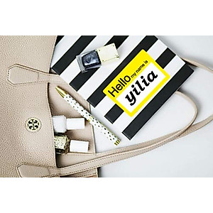 Remarkable Name Tag Labels Hello My Name is Stickers,2 X 3 inch Name Tag Labels Great for Kids,Employees,Reunions,Professionals,Parties,School,Notebooks,Events/Pack of 200 (Yellow) …