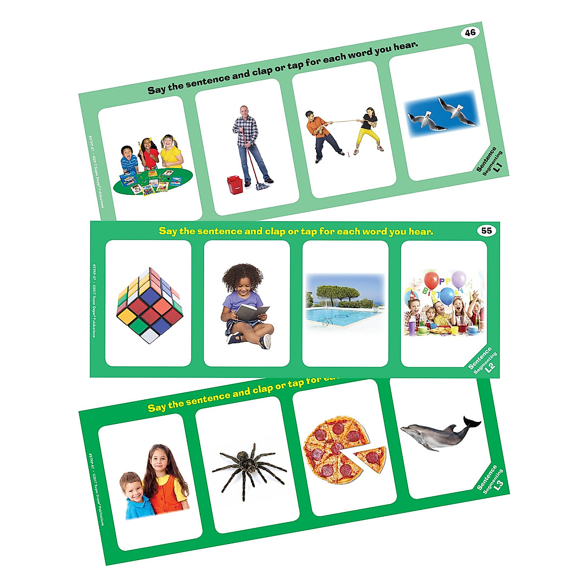 Super Duper Publications | Phonological Awareness Skill Strips® Photo Flash Cards | Educational Learning Resource for Children | Skills to Learn to Read | Activities for Auditory Processing Disorders