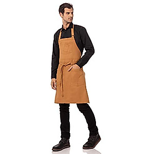 Chef Works Unisex Rockford Bib Apron, Nutmeg, One Size