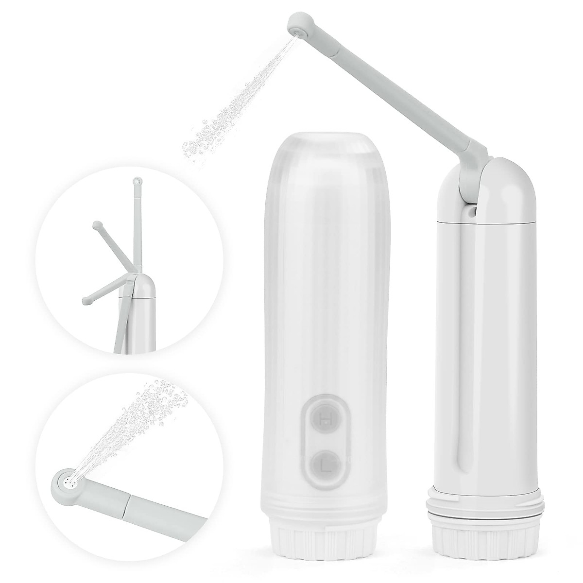 Travel Portable Bidet - Foldable Handheld Bidet Sprayer, with H/L 2 Electric Modes, Toilet Paper Substitutes, for Personal Hygiene Cleaning/Postpartum Care/perineal & Hemmoroid Nursing