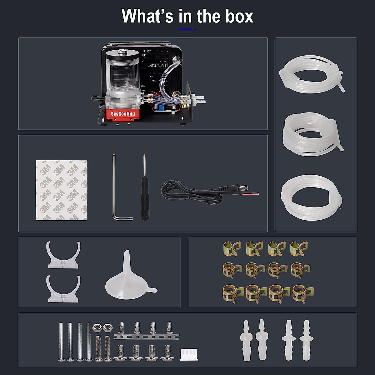 BIQU Water Cooling Kit for 3D Printers Water Cooler for BIQU H2O and Other High Temperature Printing Extruder
