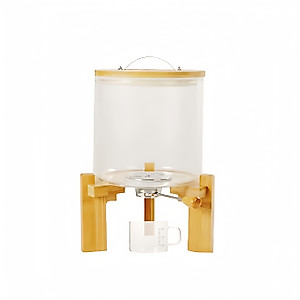 Rice Storage Container, Sealed 10 Lb Dry Food Grain Storage Container Rice Dispenser Portable Handle with Sprue for Flour Pasta Cereal and Baked Pet Dog and Cat Food Containers