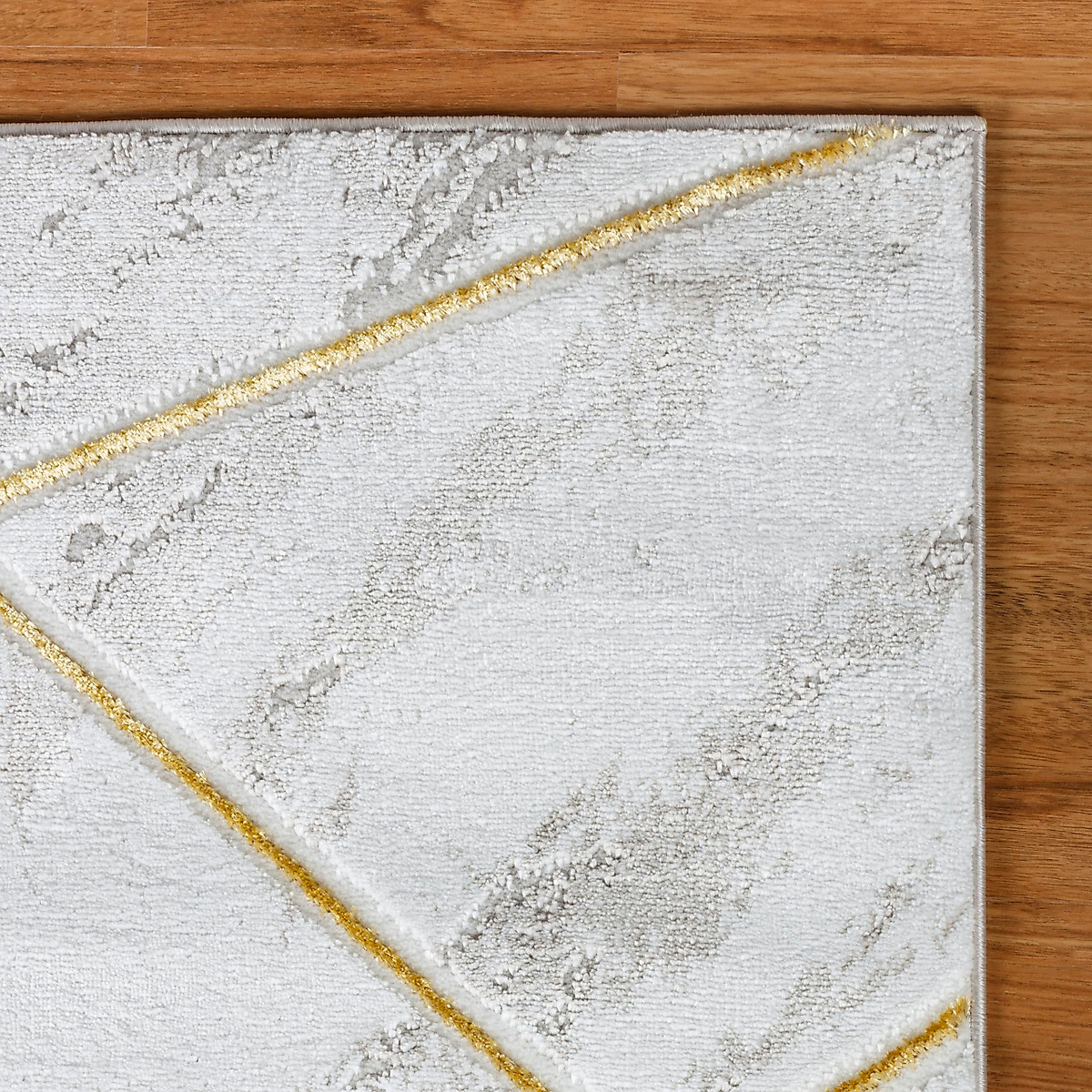 GLORY RUGS Area Rugs Marble 8x10 Cream Gold Carpet Modern Abstract Rug Living Room Dining Bedroom Rug